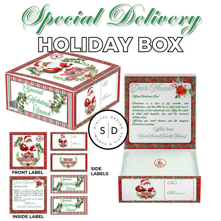 Special Delivery Christmas Eve Gift Box Labels – Stockpile Digital