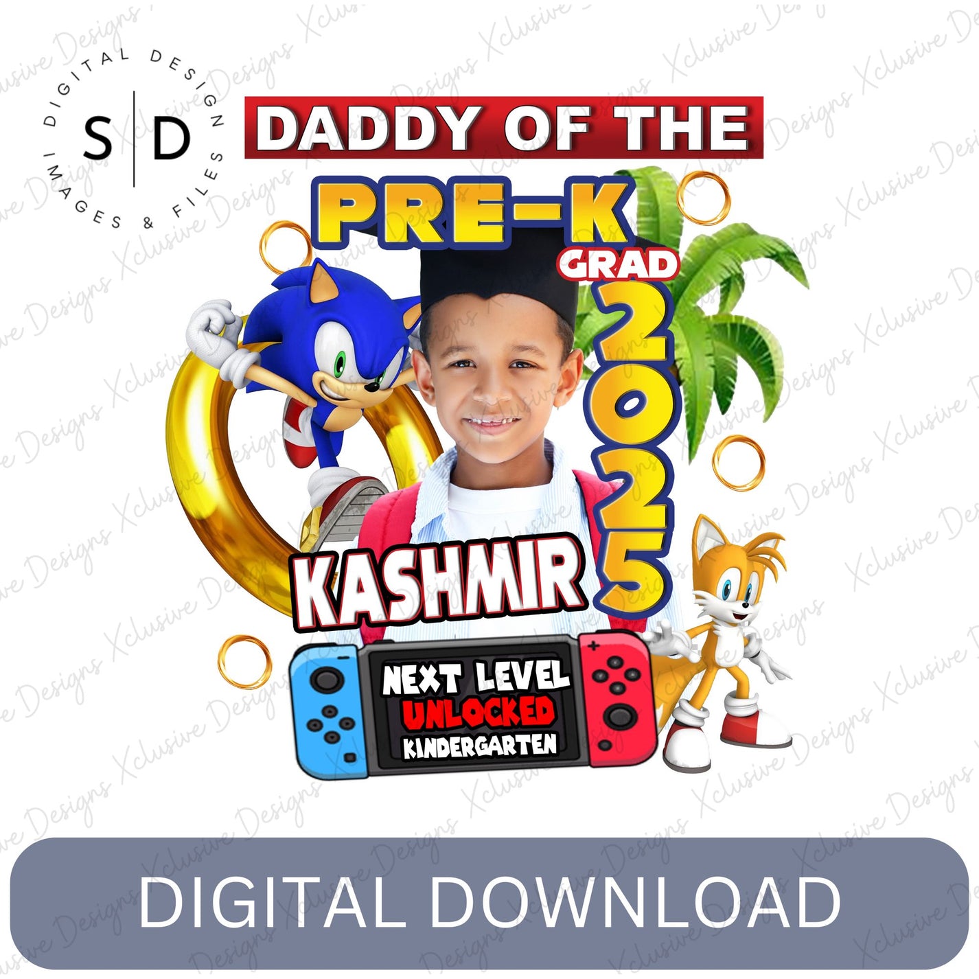 🎓 Custom Graduation PNG DFY – Sonic Theme 🎓 – Stockpile Digital