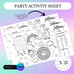 Magical Unicorn Party Activity Sheet – Stockpile Digital