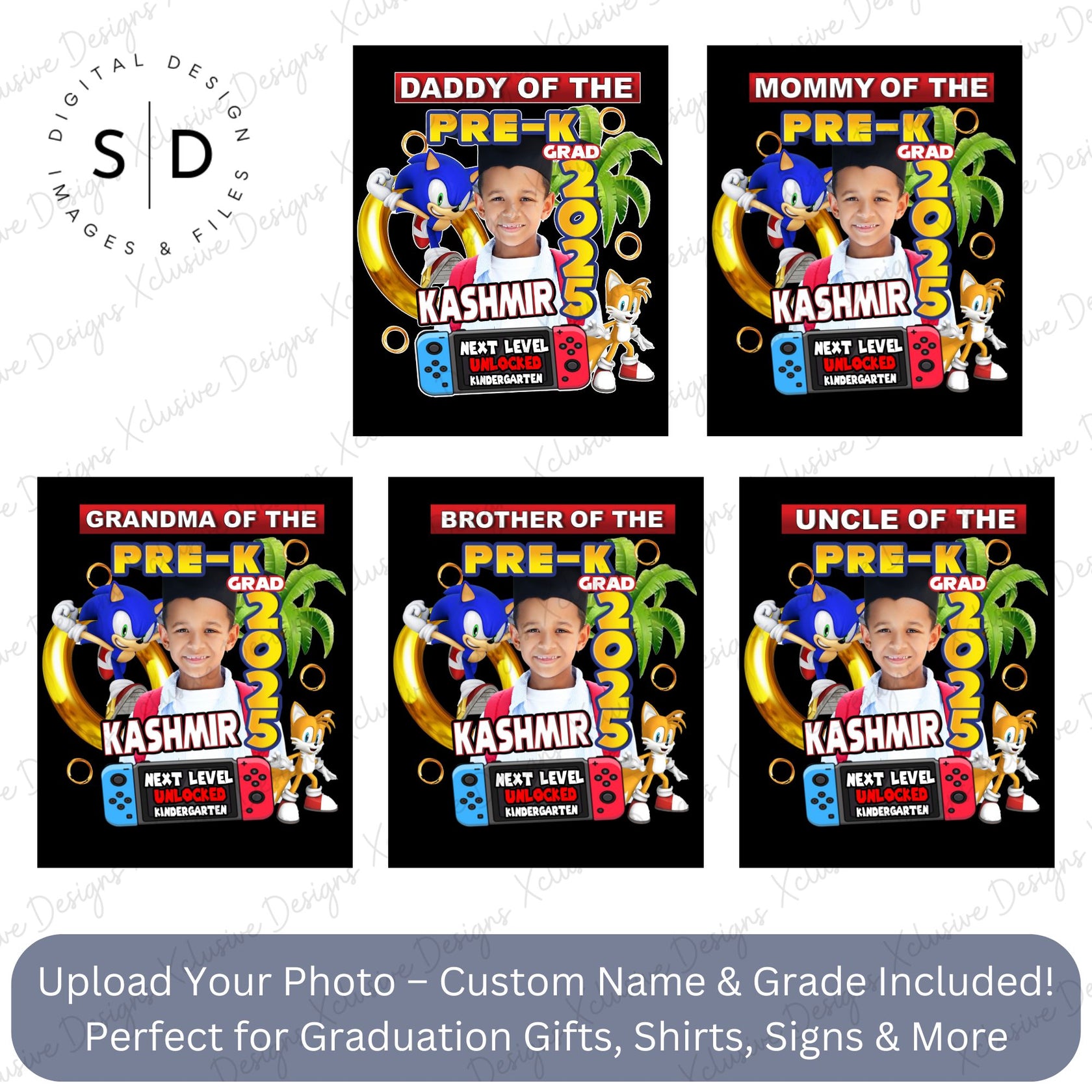 🎓 Custom Graduation PNG DFY – Sonic Theme 🎓 – Stockpile Digital