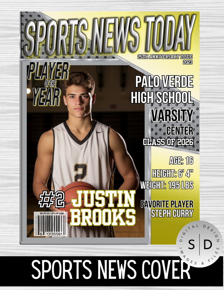 Sports News Player of the Year Magazine Cover Templates – Stockpile Digital