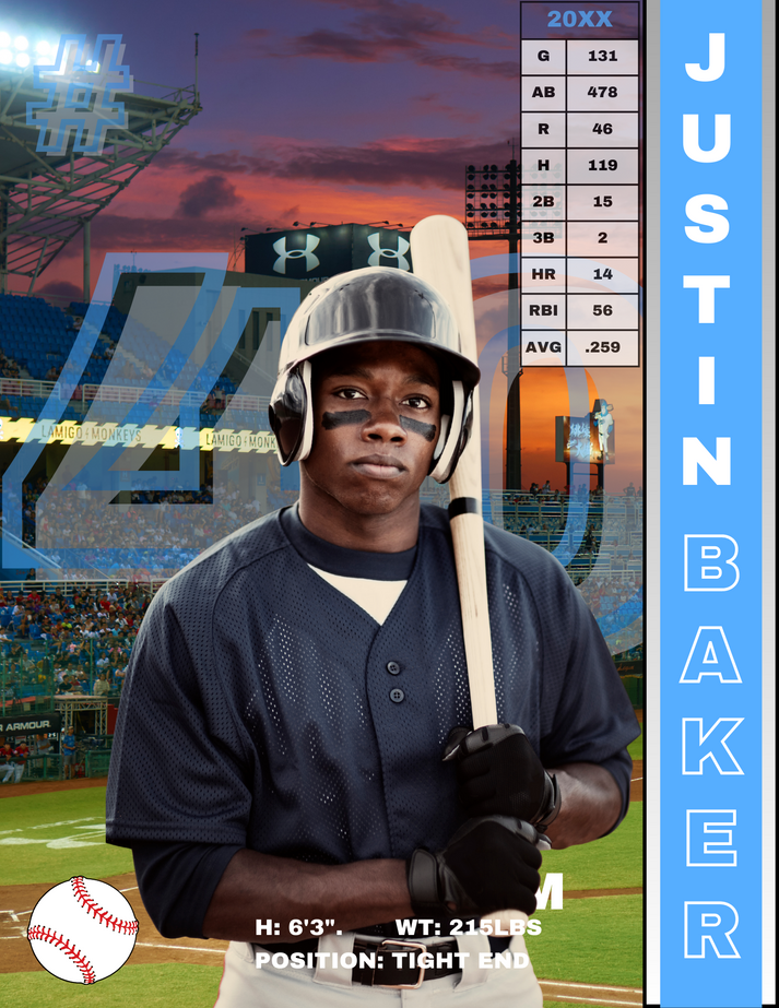 Baseball Player Trading Card Templates Bundle – Stockpile Digital