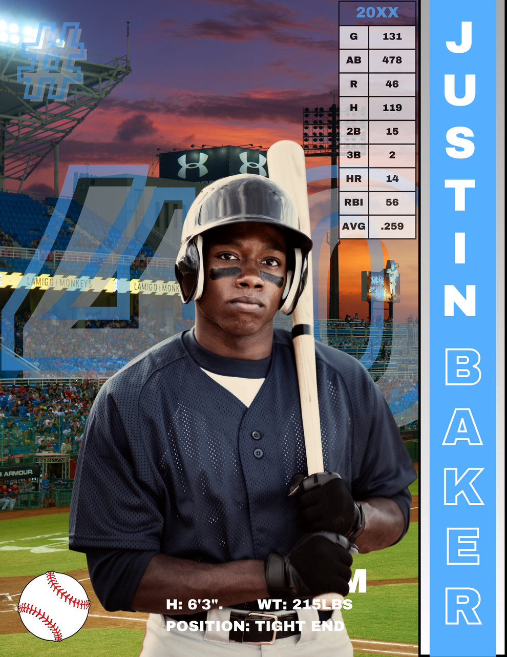 Baseball Player Trading Card Templates Bundle – Stockpile Digital