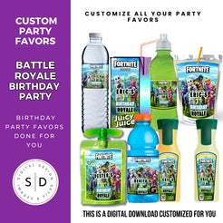 Fortnite Battle Royale Birthday Party Favors DFY – Stockpile Digital