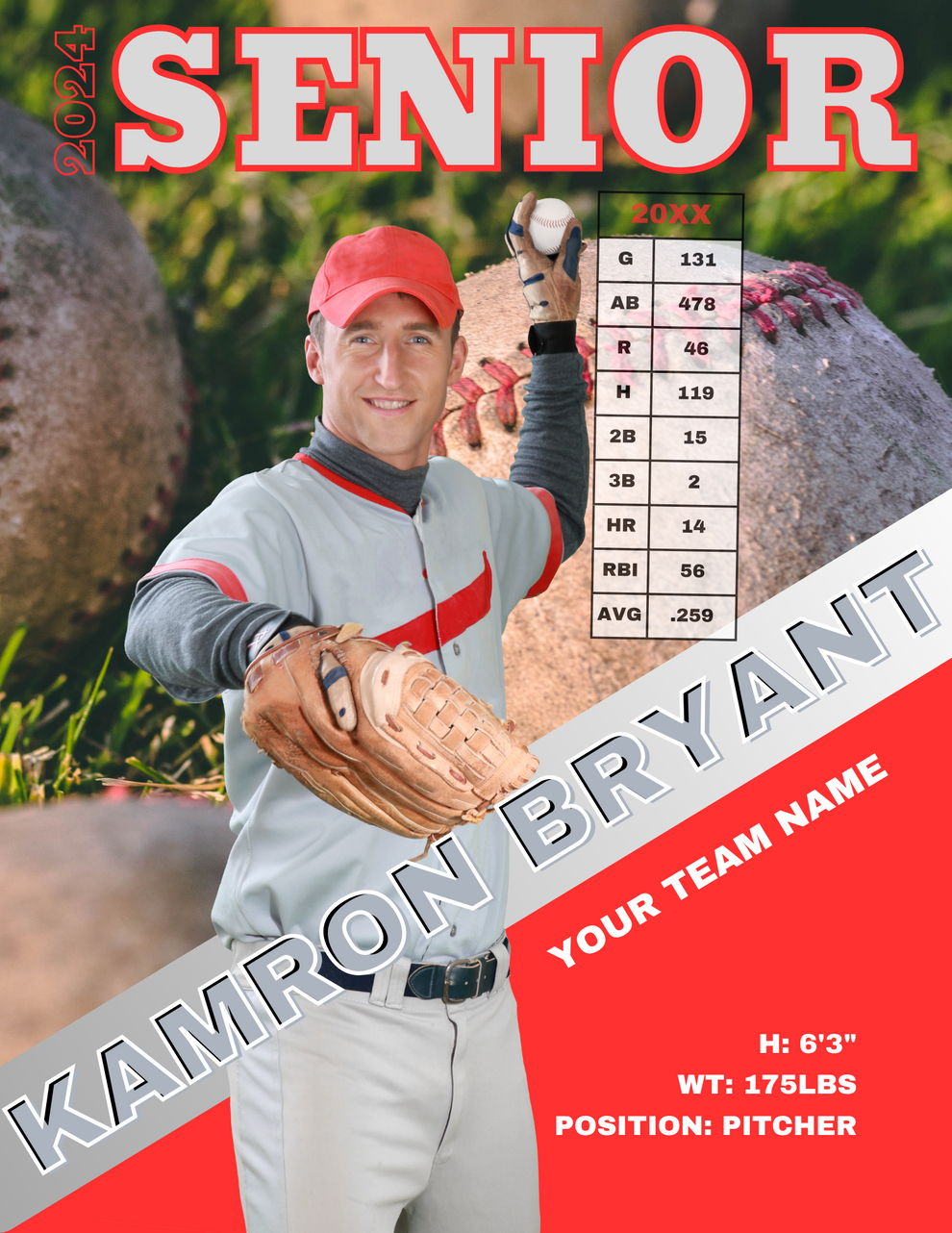 Baseball Player Trading Card Templates Bundle – Stockpile Digital